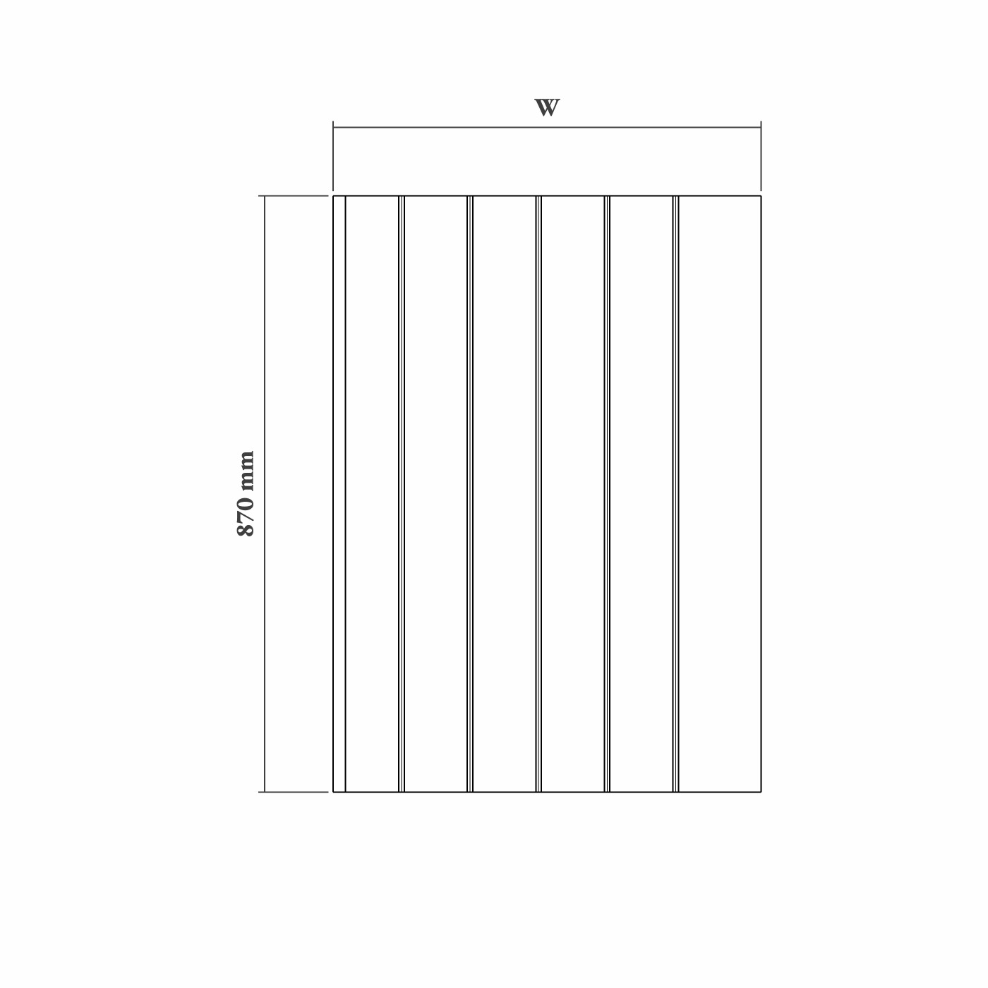36mm V-Groove Base End Panel - Willis & Stone : Willis & Stone