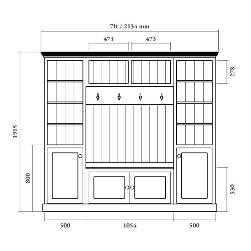 Boot Room Storage Display Unit : Willis & Stone