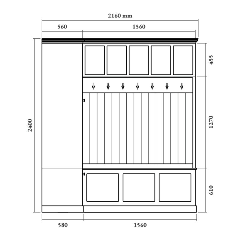 Classic Corner Boot Room Bench - Willis & Stone : Willis & Stone