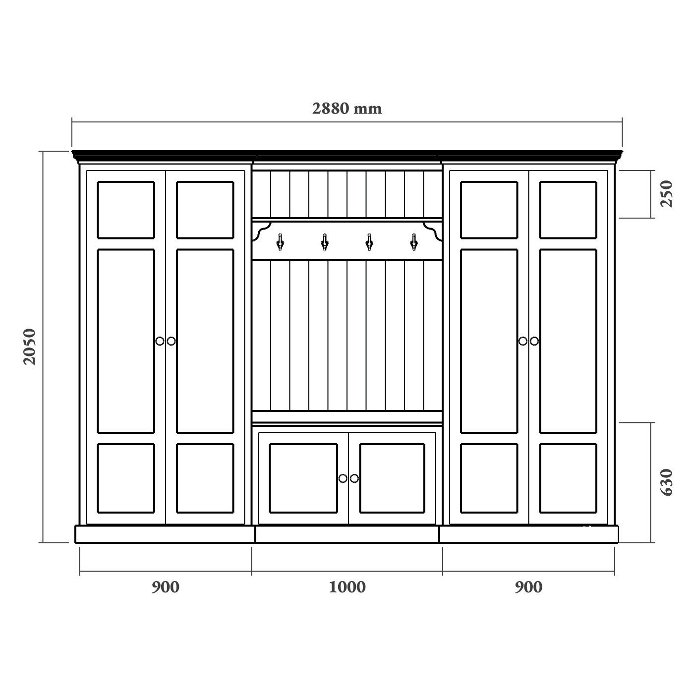 Cloakroom Storage Bench - Willis & Stone : Willis & Stone