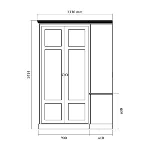 Corner Boot Room Bench - Willis & Stone : Willis & Stone
