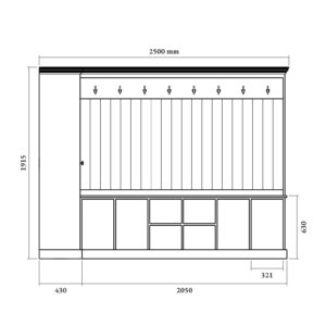Corner Boot Room Bench - Willis & Stone : Willis & Stone