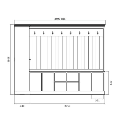 Corner Boot Room Bench - Willis & Stone : Willis & Stone
