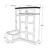 Corner Boot Room Bench - Willis & Stone : Willis & Stone