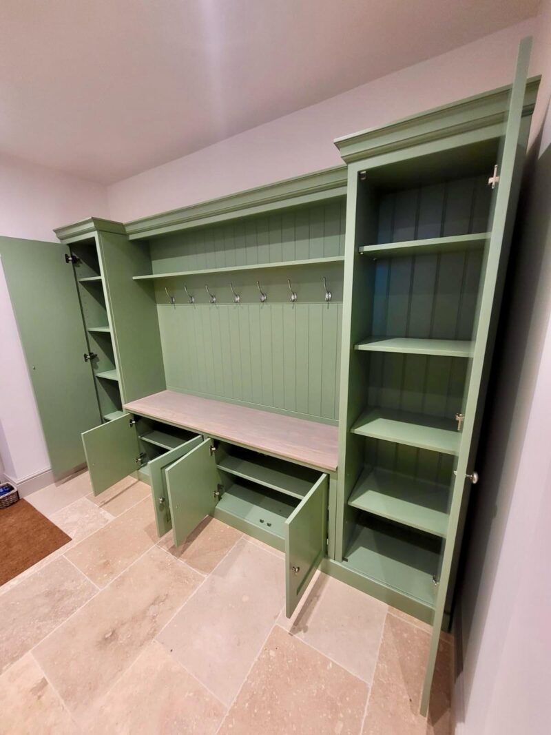 Large Country Boot Room Bench - Willis & Stone : Willis & Stone