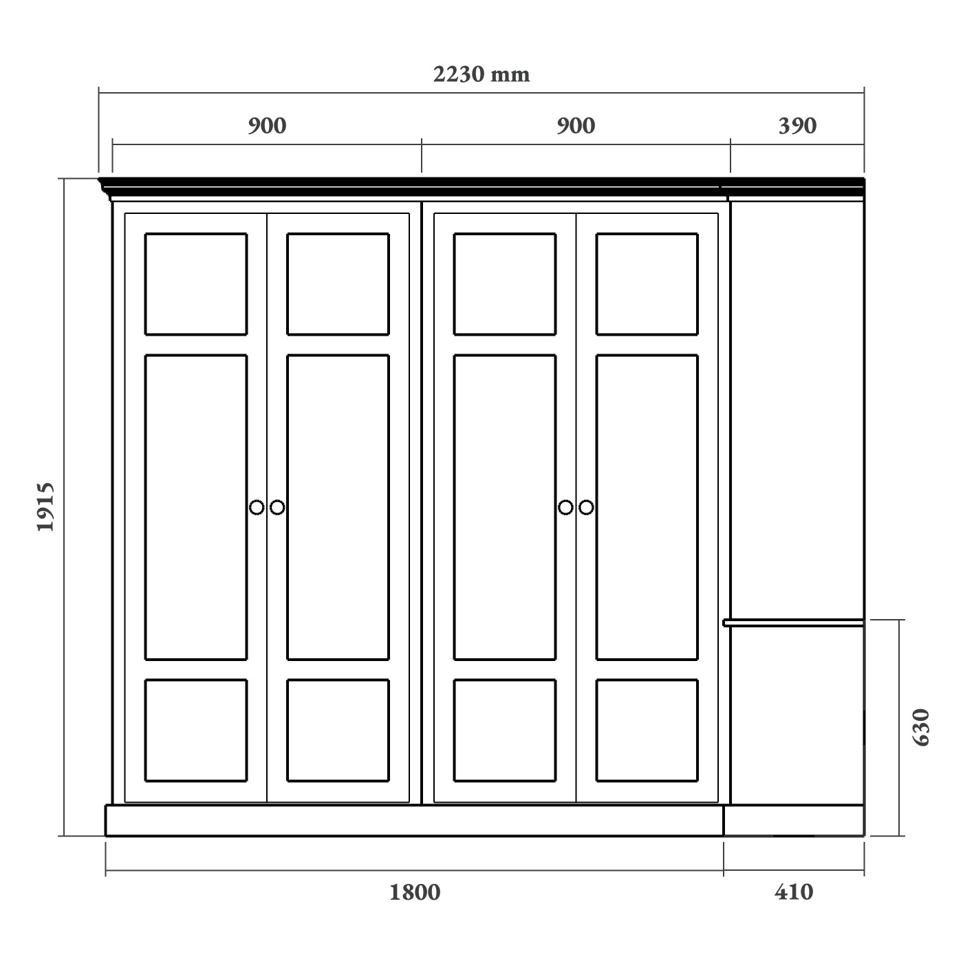 Large Corner Boot Room Bench - Willis & Stone : Willis & Stone