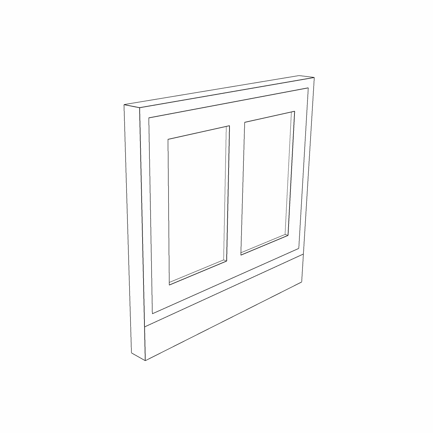 72mm Shaker Island End Panel - Willis & Stone : Willis & Stone