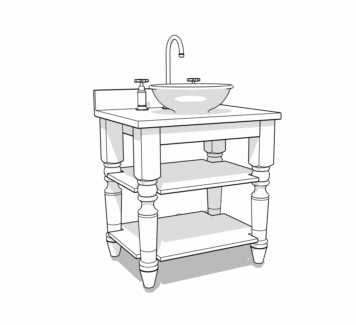 Classic Vanity Unit - Willis & Stone : Willis & Stone